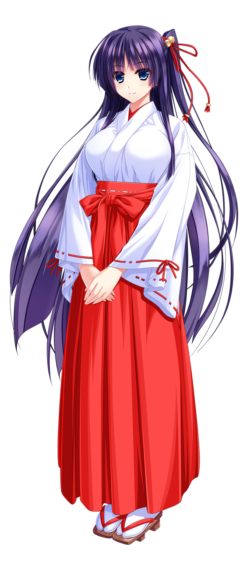 Safebooru 1girl Amasaka Takashi Bell Blue Eyes Blue Hair Breasts Full